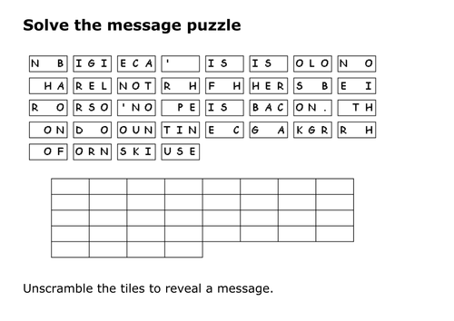 Solve the message puzzle from Barrack Obama on Racism | Teaching Resources