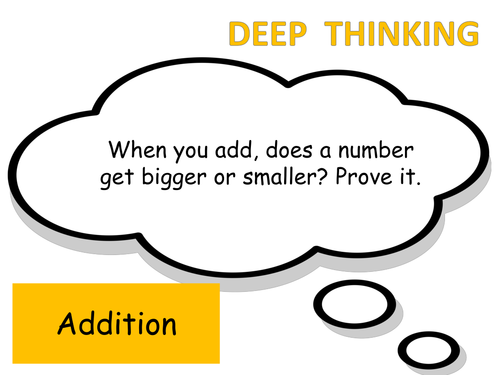 mastery maths DEEP THINKING YEAR 1 and 2 | Teaching Resources