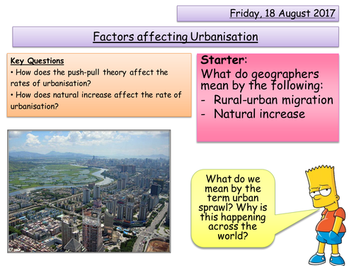 Migration and Urbanisation | Teaching Resources