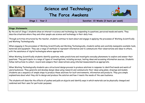 Science and Technology Unit of Work - Forces | Teaching Resources