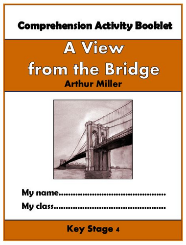 A View from the Bridge Comprehension Activities Booklet! | Teaching ...