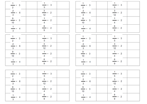 fractions quizzes | Teaching Resources