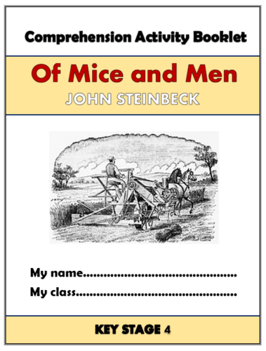 Of Mice and Men Comprehension Activity Booklet! | Teaching Resources