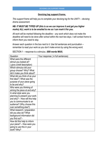 NEW AQA GCSE DRAMA Component 2 ( devising) initial powerpoints with ...