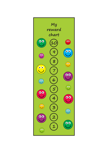 Smiley reward chart | Teaching Resources