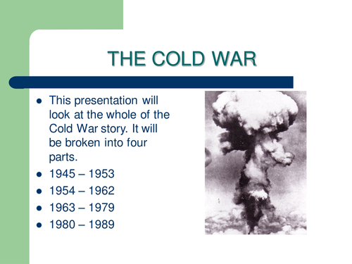 Cold War Overview | Teaching Resources