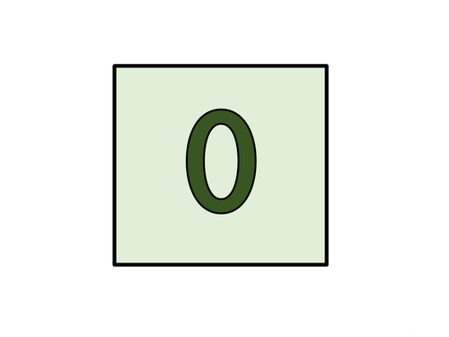 0-50 Numbers - Dark Green on Light Green Background | Teaching Resources