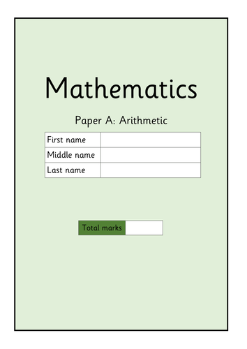 KS1 Practice Arithmetic Paper A | Teaching Resources
