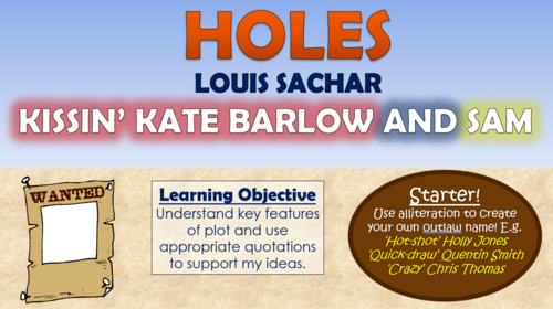 Holes - Kissin' Kate Barlow and Sam! by TandLGuru - Teaching Resources ...