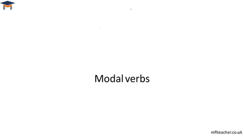 French - Modal verbs | Teaching Resources