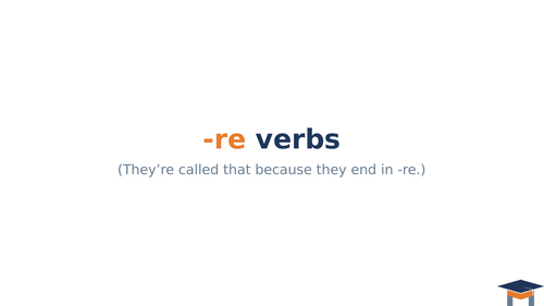 French - -re verbs | Teaching Resources