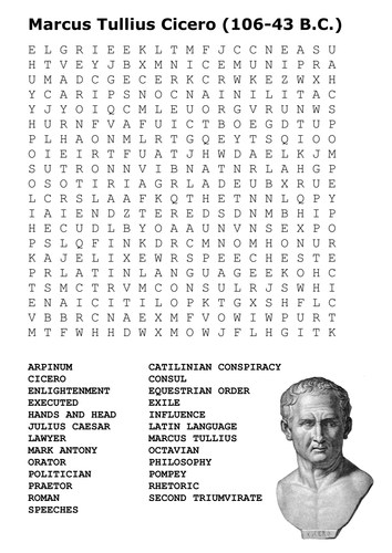 Cicero Word Search | Teaching Resources