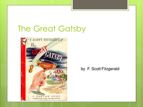 The Great Gatsby- Chapter 1 | Teaching Resources The Great Gatsby- Chapter 1 | Teaching Resources
