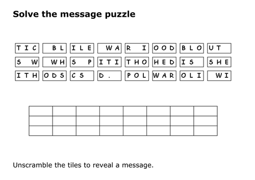 Solve the message puzzle from Mao Zedong | Teaching Resources