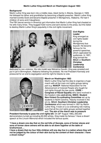 Martin Luther King and the March on Washington -Black Peoples of ...