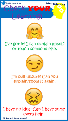 @AllRoundRes Check Your Learning Posters! | Teaching Resources