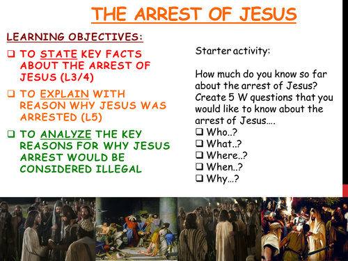 Arrest of Jesus | Teaching Resources