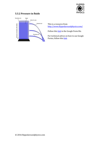 Pressure in fluids | Teaching Resources