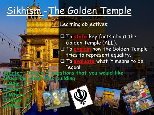 Sikhism - The Golden Temple | Teaching Resources