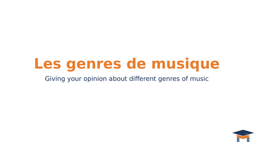 French - Music genres & opinions lesson | Teaching Resources