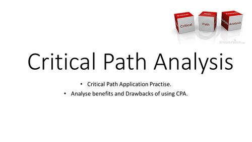 Critical Path Analysis | Teaching Resources