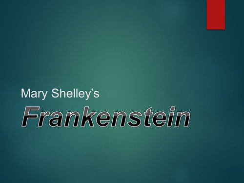 Frankenstein Introduction PPT | Teaching Resources