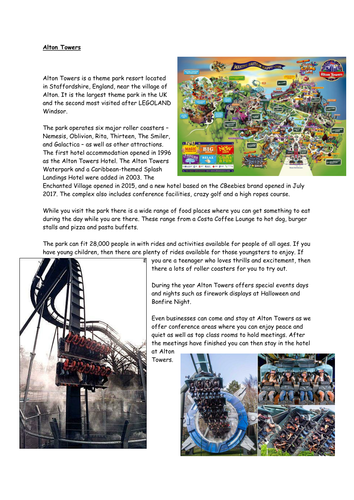 Different types of destinations | Teaching Resources