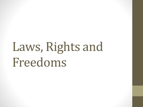 Assembly - The Law - Rights and Freedom | Teaching Resources