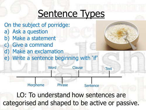 KS5 language sentence moods and active/passive voice | Teaching Resources