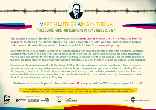 Martin Luther King in the UK: beyond the harmless hero | Teaching Resources