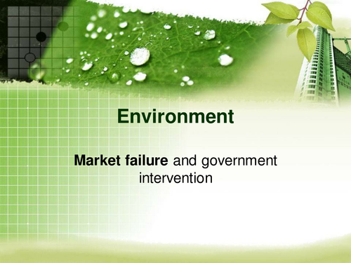 Market Failure - The Environment | Teaching Resources