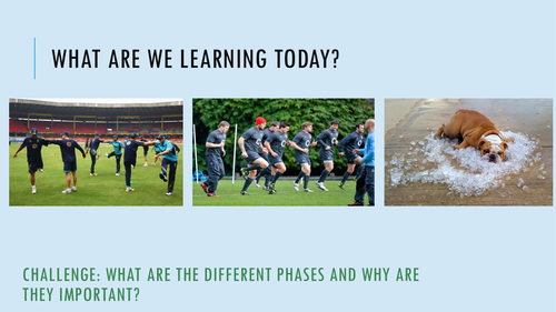 Edexcel GCSE PE 2016 (9-1 specification) Effective Use of Warming Up ...