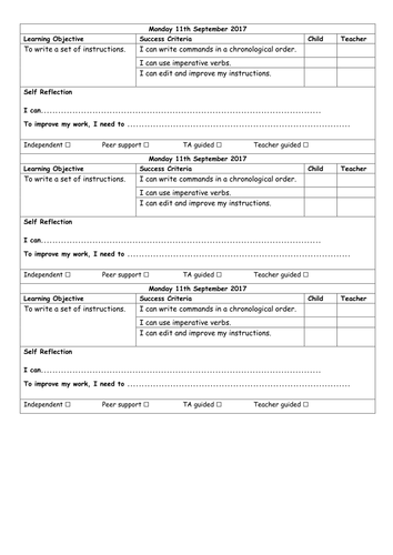 Year 3 Instruction Writing - Week Two | Teaching Resources