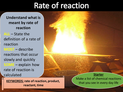 AQA chemistry trilogy year 11 - rates of reaction and extent of ...