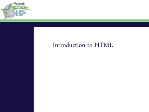 Introduction to HTML | Teaching Resources