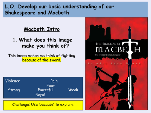 Ks3 Lower Ability Sen Macbeth Act 1 Scene 2 Character And Soldiers