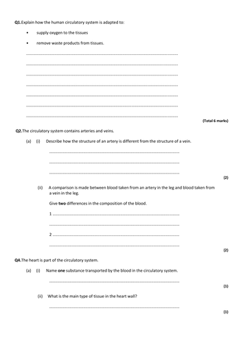 New GCSE 9-1 AQA Biology B4 Helping the Heart | Teaching Resources