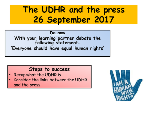 The Universal Declaration of Human Rights and the rights of the Press ...