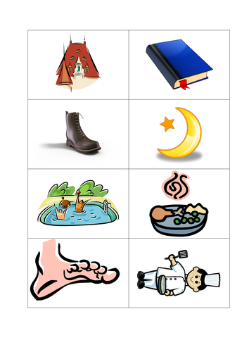 'oo' picture cards | Teaching Resources
