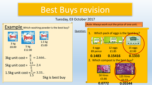 Best Buys Revision | Teaching Resources