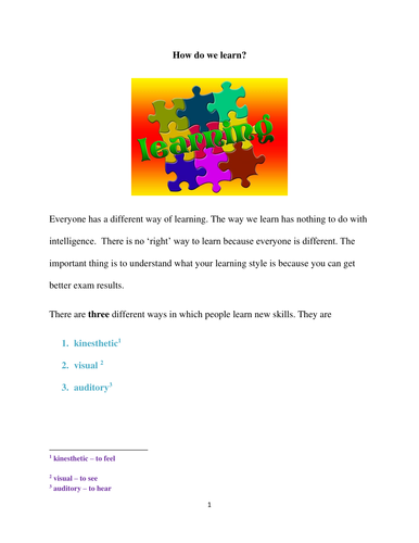 IB English B: How do we learn? | Teaching Resources