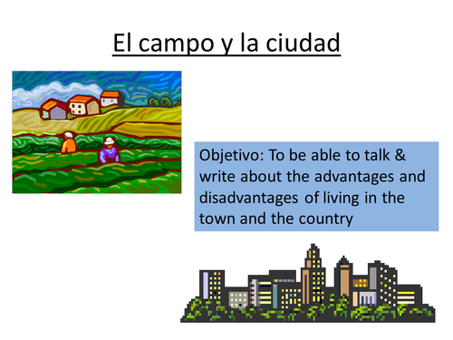 La ciudad vs. el campo | Teaching Resources