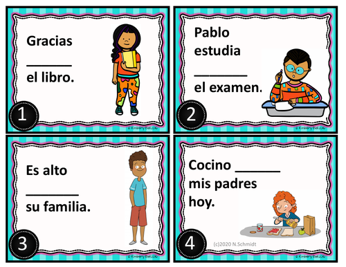 Por and Para Spanish Task Cards | Teaching Resources