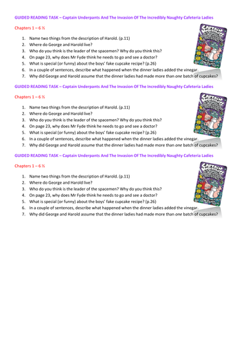 Guided Reading – Captain Underpants and the Invasion Of The Incredibly ...