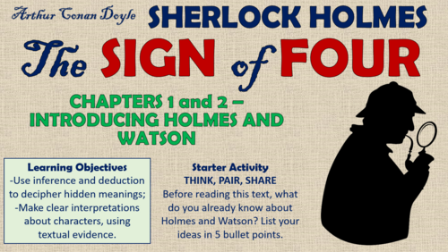 The Sign of Four - Holmes and Watson | Teaching Resources