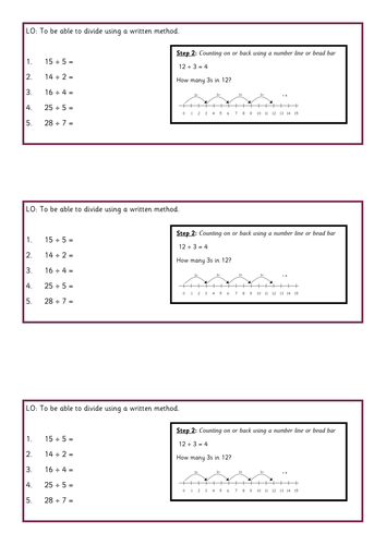 Differentiated Division Calculation Lesson Resources | Teaching Resources