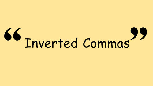 Inverted commas Presentation | Teaching Resources Inverted commas Presentation | Teaching Resources