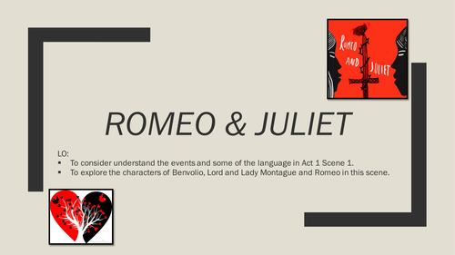 Romeo & Juliet - Romeo's first appearance | Teaching Resources
