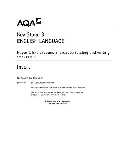 Paper 1 Question 3 Teaching Structure New Aqa Teaching Resources