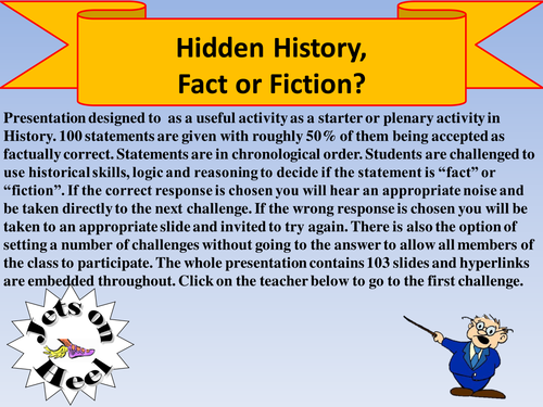 Hidden History, Fact or Fiction? | Teaching Resources